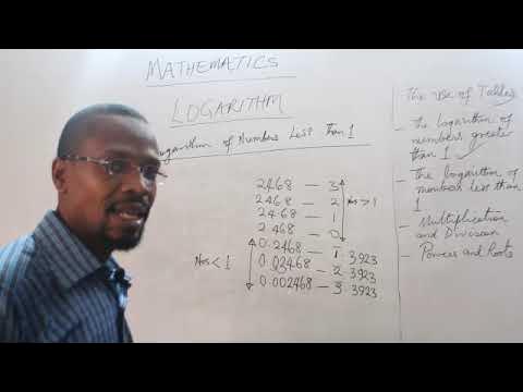Logarithm of Numbers Less than One {SS 2} - YouTube
