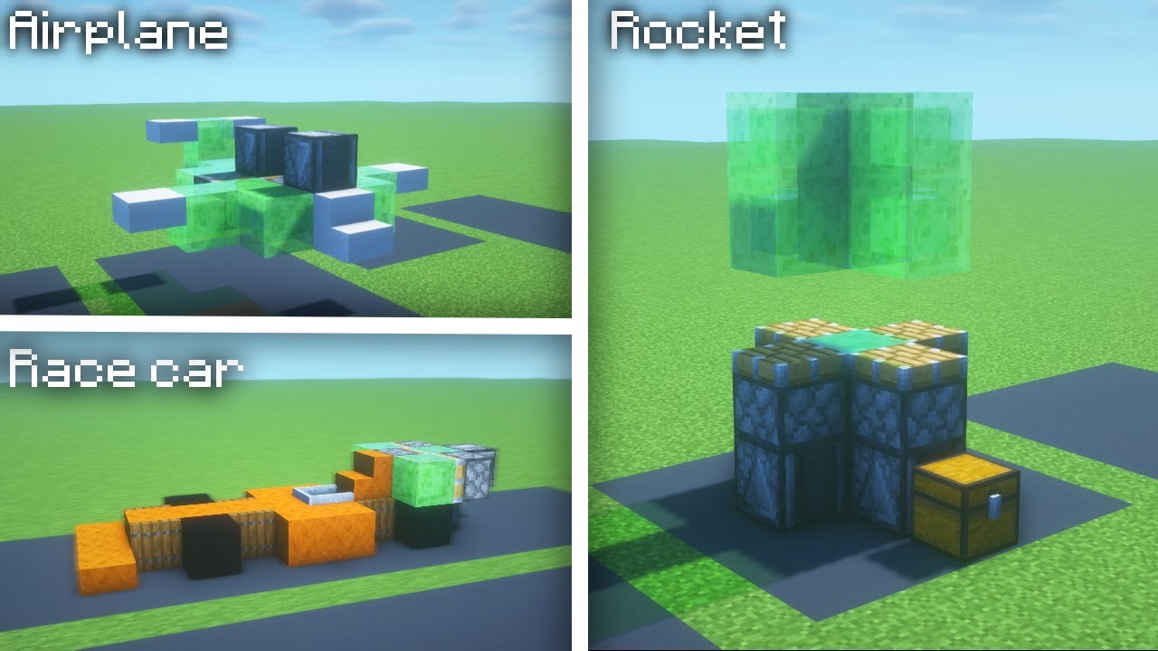 Minecraft Simple Redstone Vehicles! - YouTube