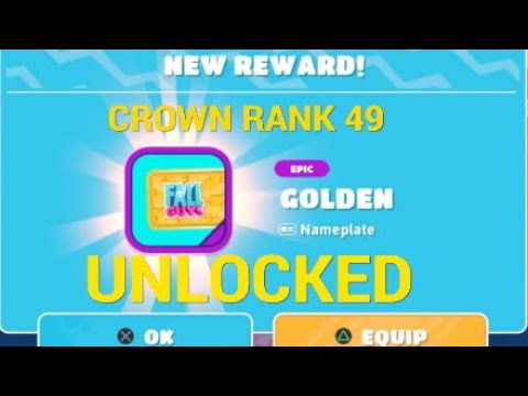 Fall Guys: Unlocking Crown Rank 49 (Golden Nameplate) - YouTube