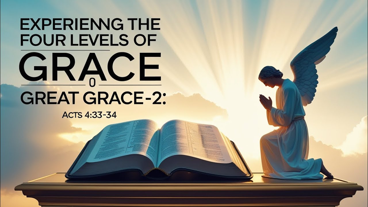 Experiencing the Four Levels of Grace-Part 2: Great Grace (Acts 4:33-34 - YouTube