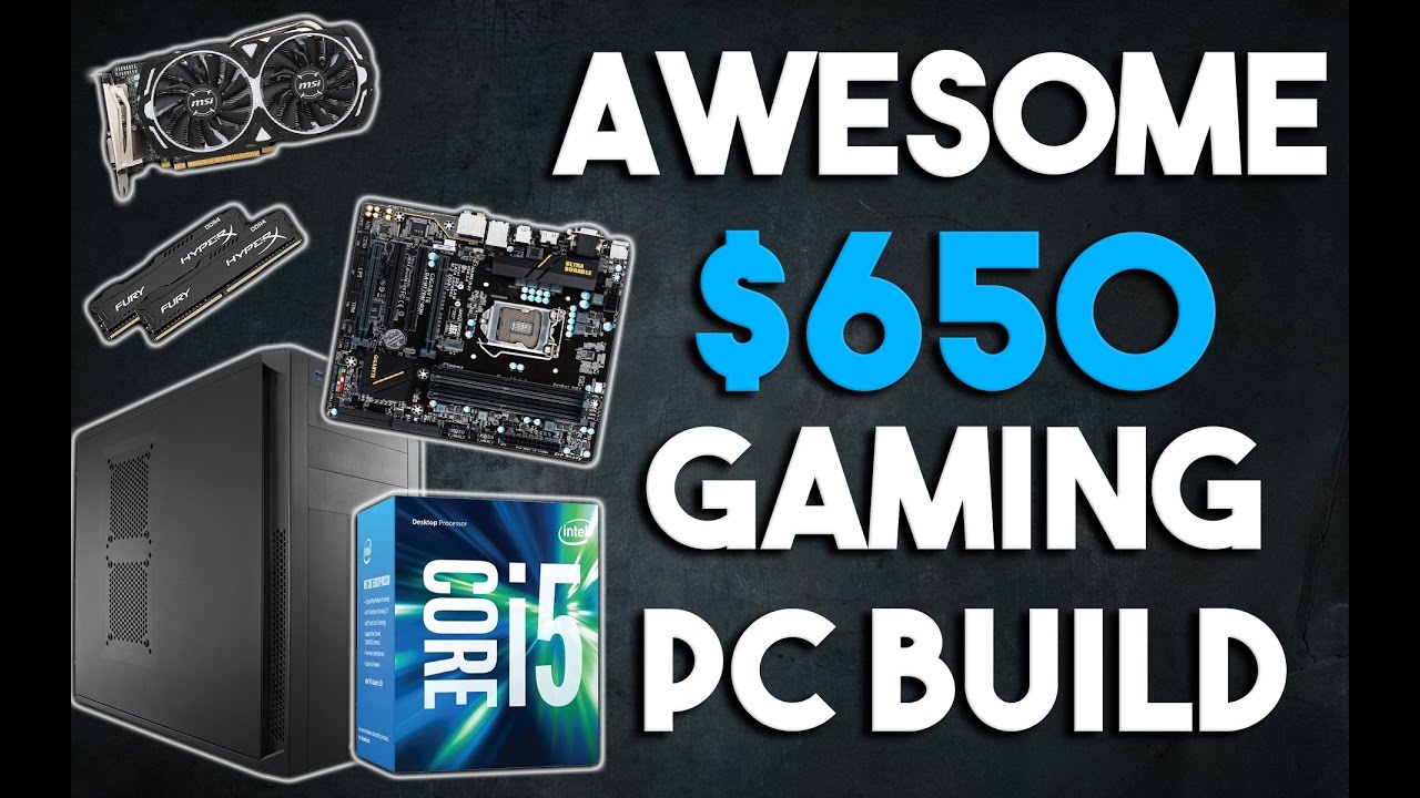 Awesome $650 Gaming PC Build 1080p Gaming PC November 2016 - YouTube