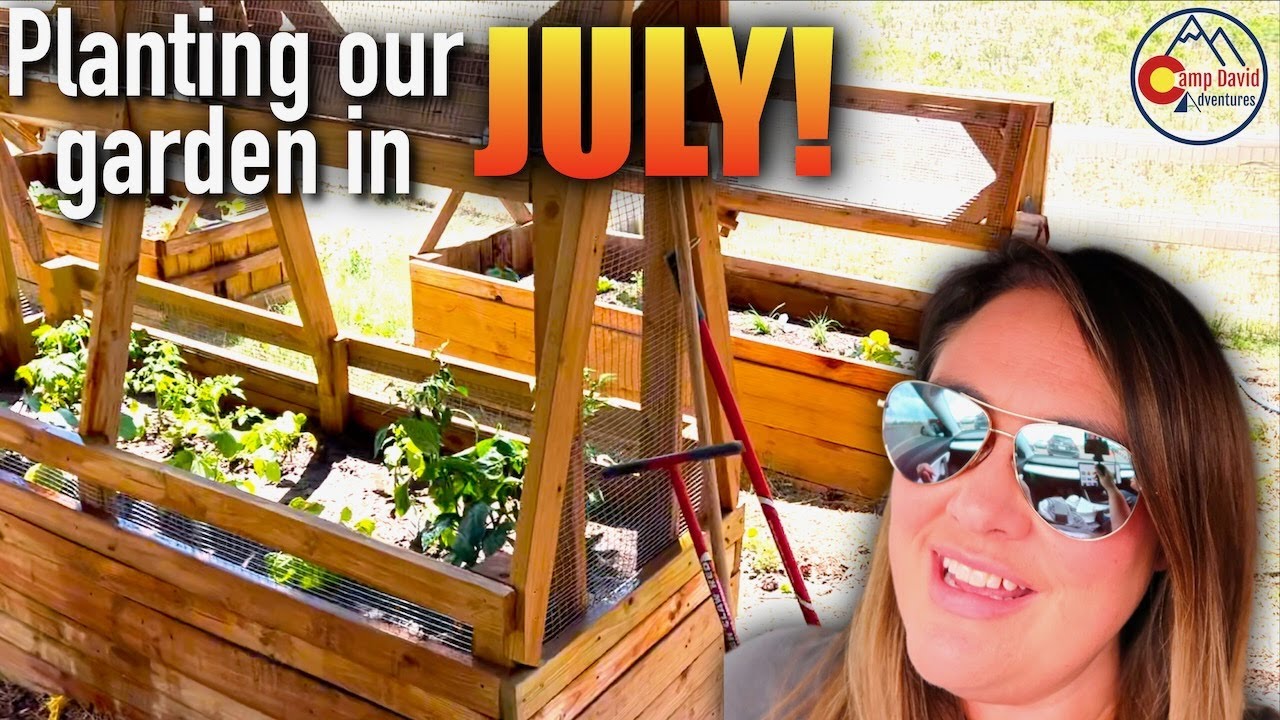 PLANTING IN JULY! Our HOMESTEADING garden! ANIMAL UPDATE and JET CARS ...