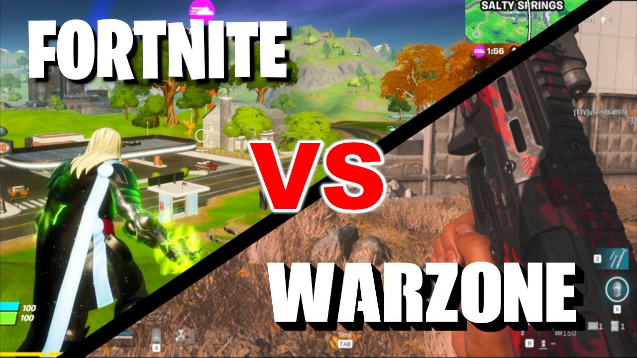 WARZONE VS FORTNITE - YouTube