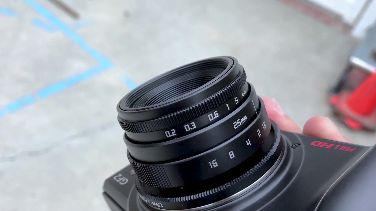 "Nameless" 25mm f/1.8 CCTV lens M43 INFINITY FOCUS FIX! - YouTube