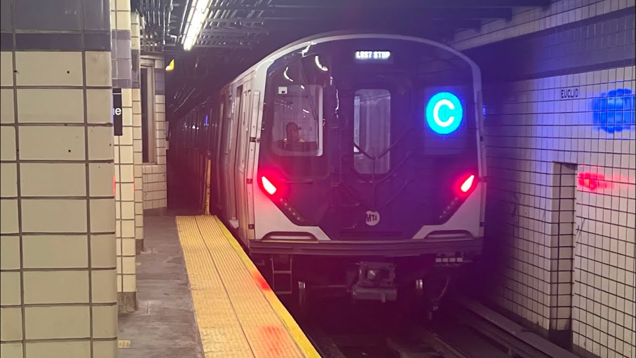 NYCT- R211T at Euclid Avenue and Time Square - YouTube