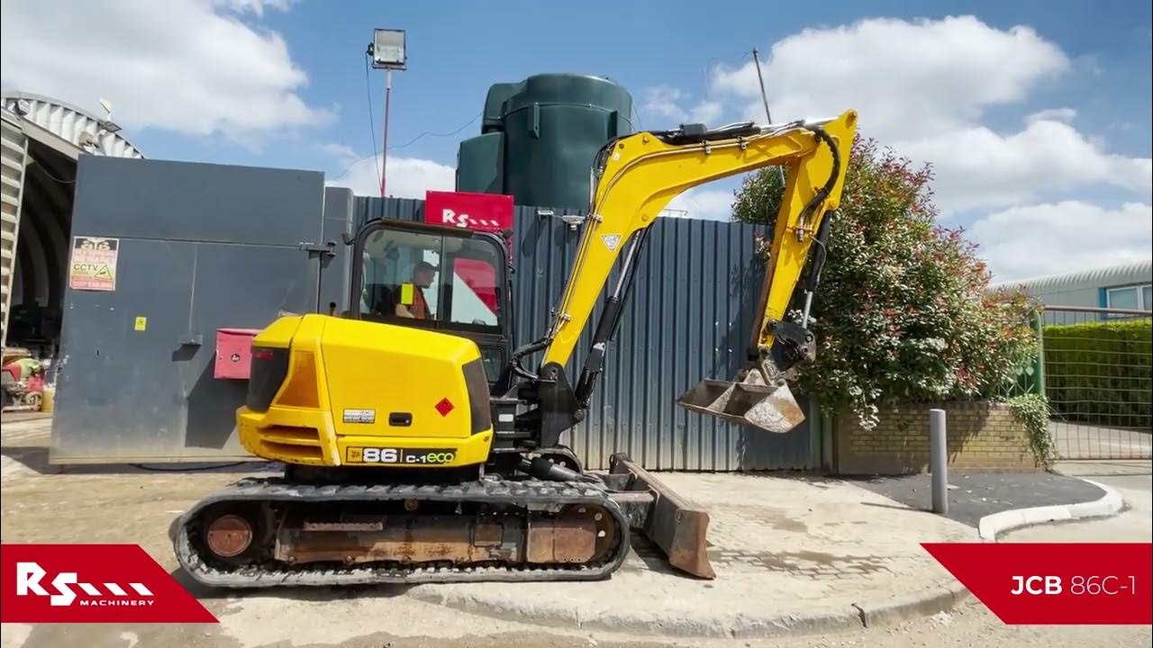 JCB 86C-1 - MIDI EXCAVATOR - RS MACHINERY HIRE AND SALE - YouTube