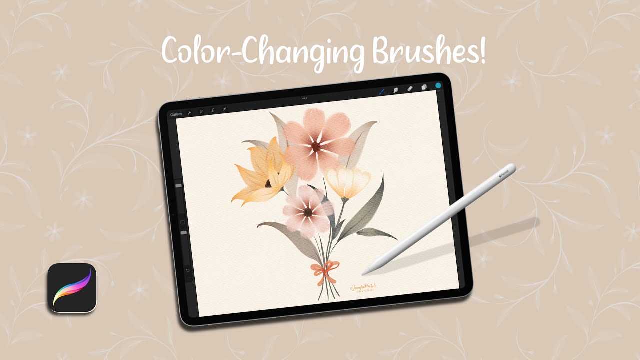 Color Dynamics! Make a Color-Changing Procreate Brush - YouTube
