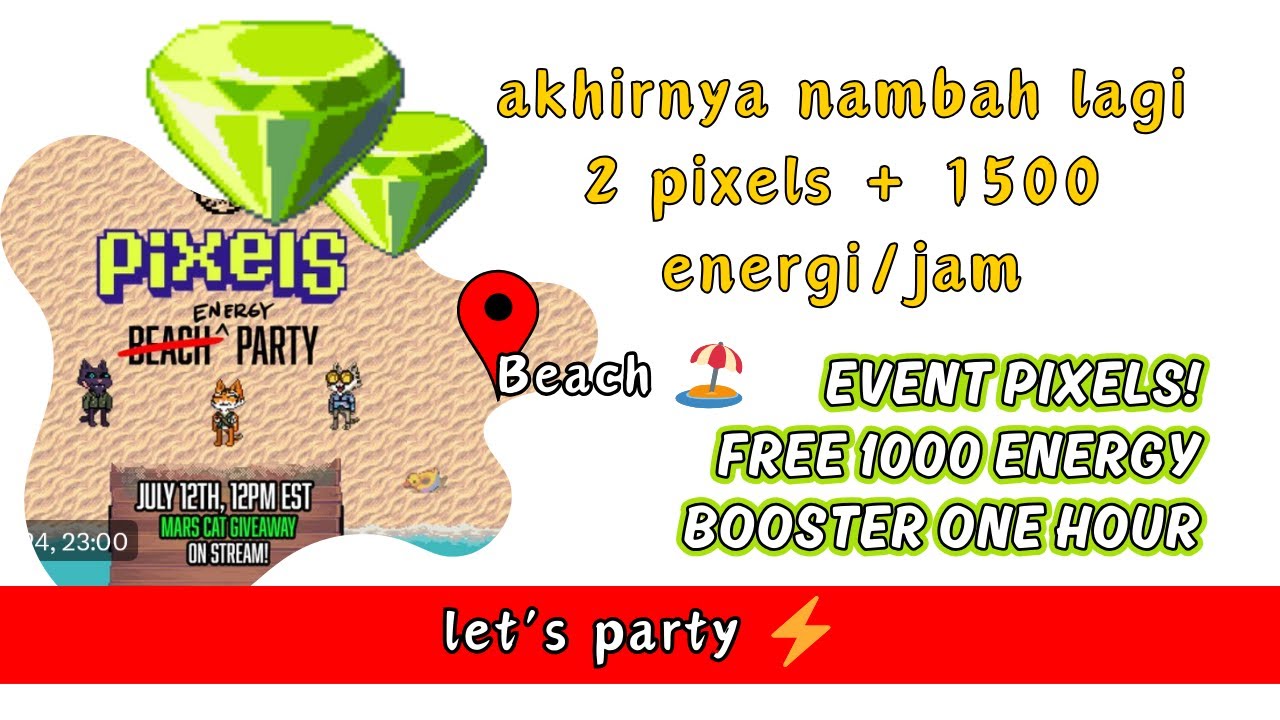 Pemula Game NFT - 2 Pixels + 1500 Energi Booster 1 Jam Gratis Energy Pixels #pixelschapter2 | D ...