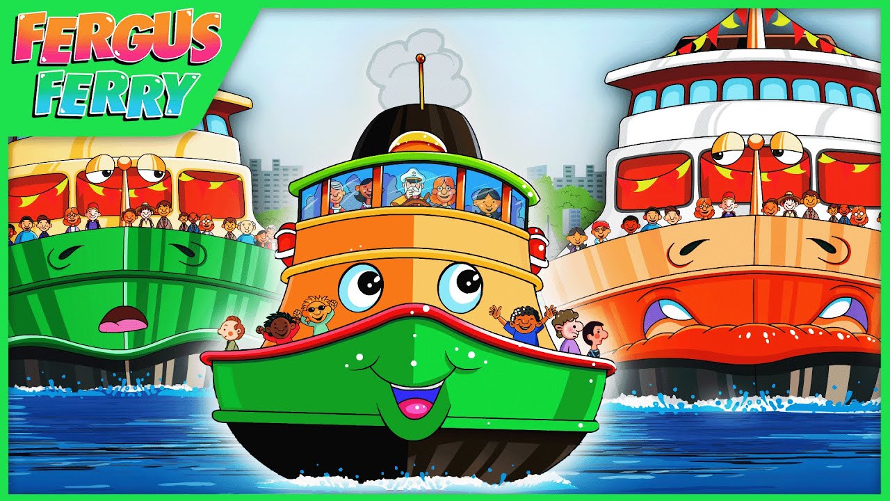 Ep. 4 'Fergus Ferry at the Race' | Boats for Children | Cartoons for ...