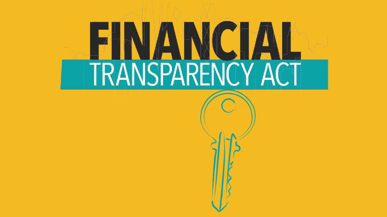 Financial Transparency Act - YouTube