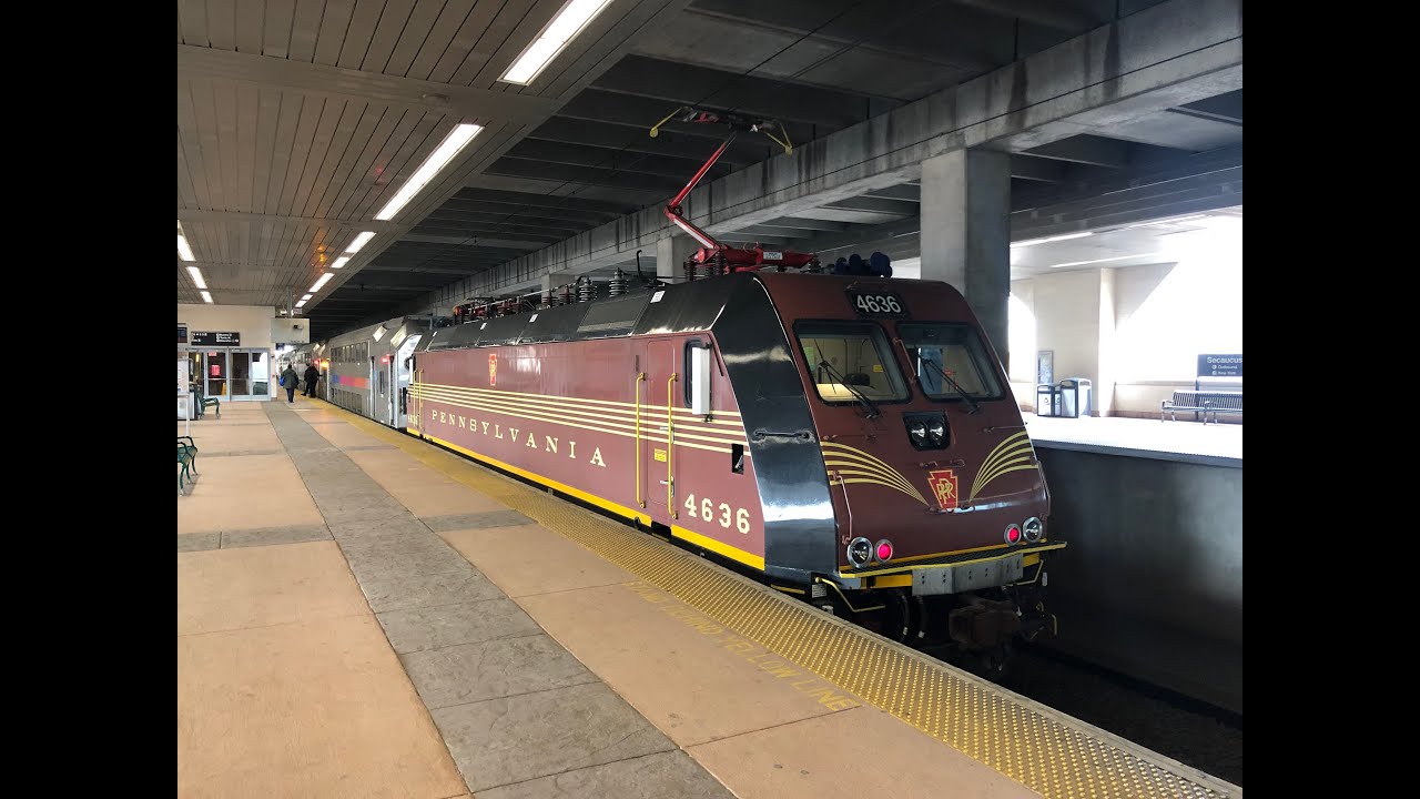 New Jersey Transit - Bombardier ALP-46A #4636 (PRR Heritage) departing ...