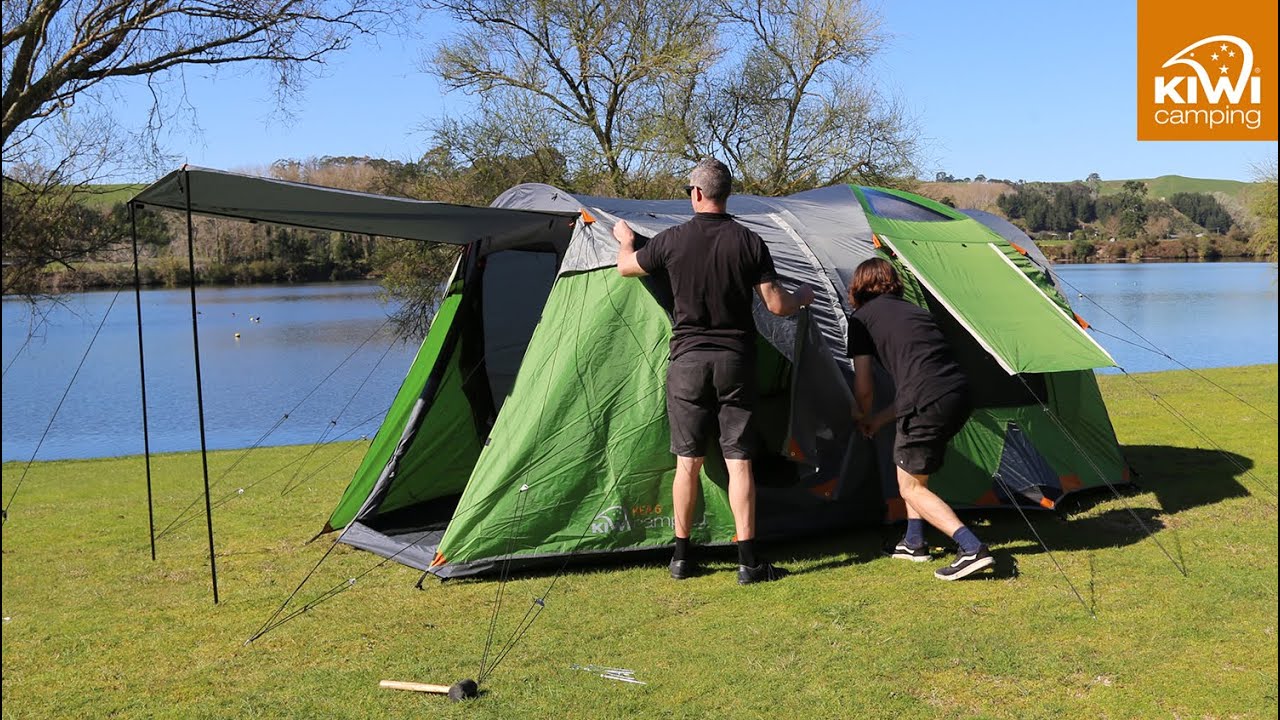 Kiwi Camping Kea 6 Recreational Tent - Pitching - YouTube