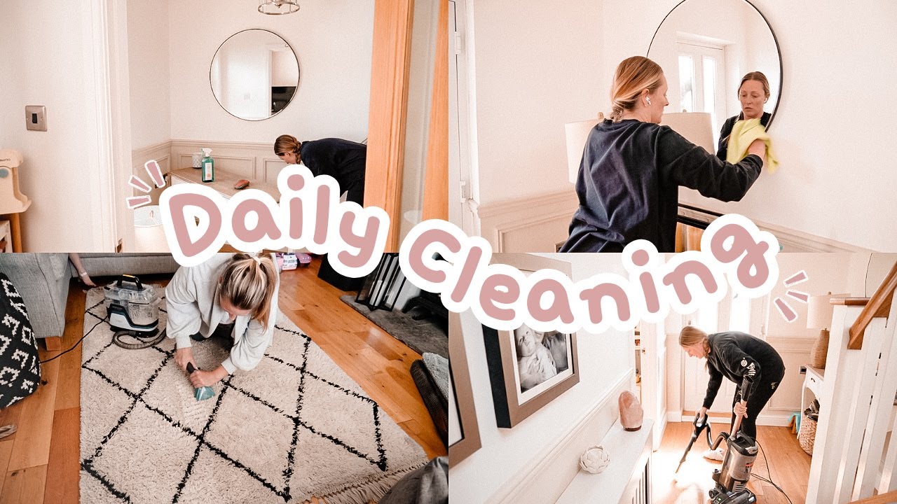 SATISFYING DAILY CLEAN WITH ME | EVERYDAY CLEANING MOTIVATION | Emma ...