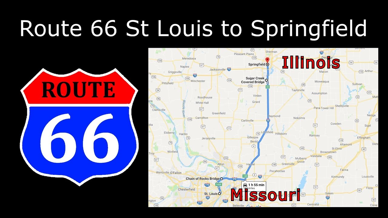 Route 66 St Louis to Springfield - YouTube