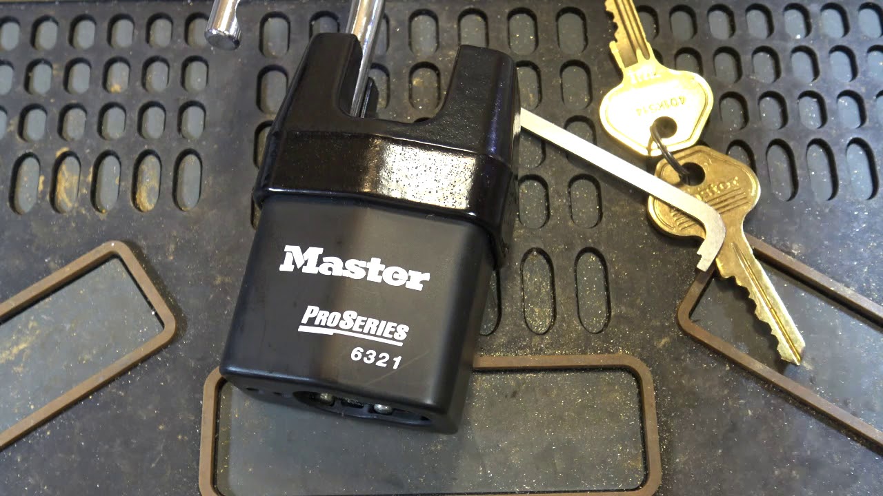(293) Master Lock Pro Series 6321 Picked & Gutted - YouTube