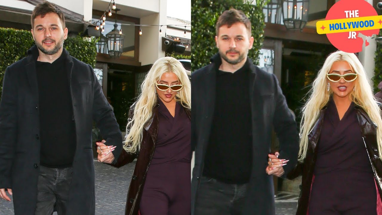CHRISTINA AGUILERA AND MATTHEW RUTLER HOLD HANDS AS THEY LEAVE A ...