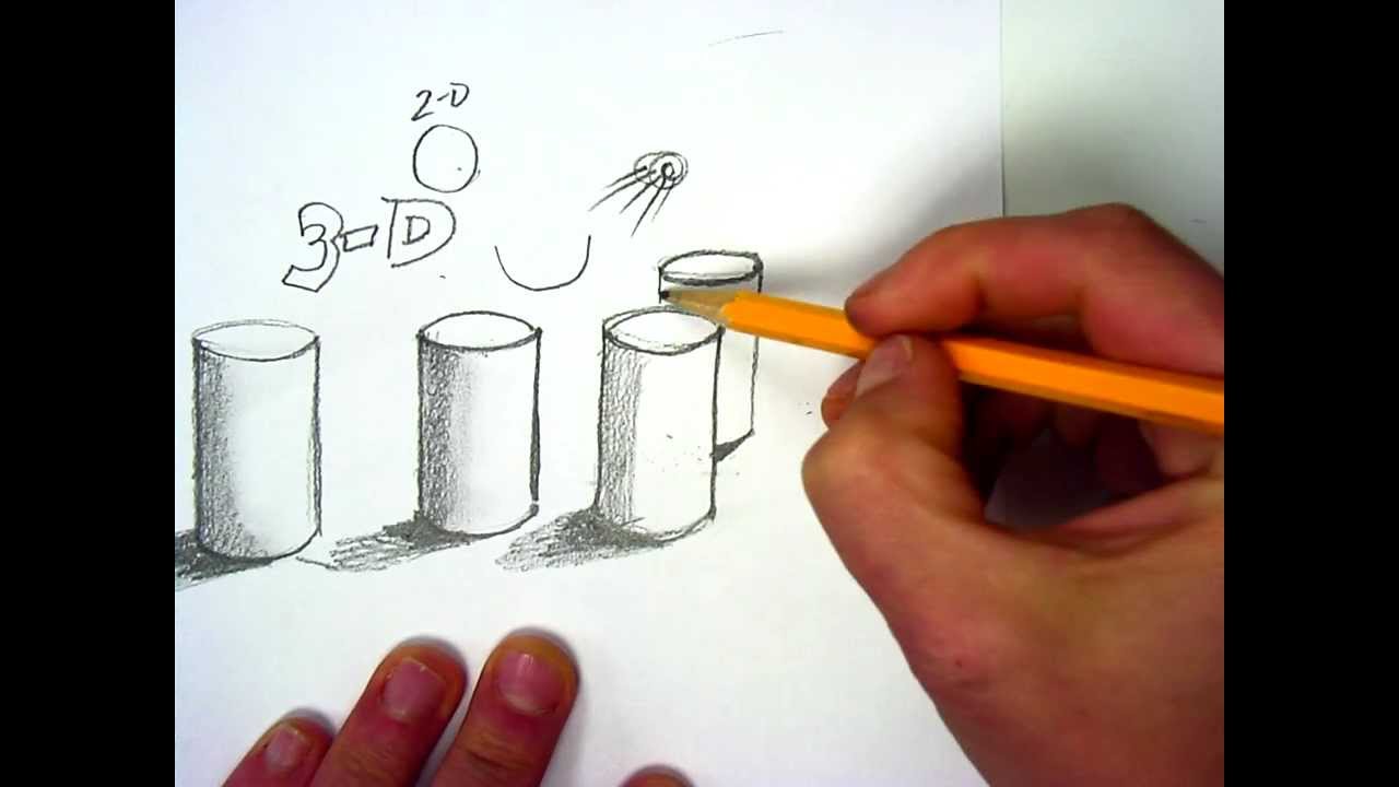 How to Draw a Cylindar - YouTube
