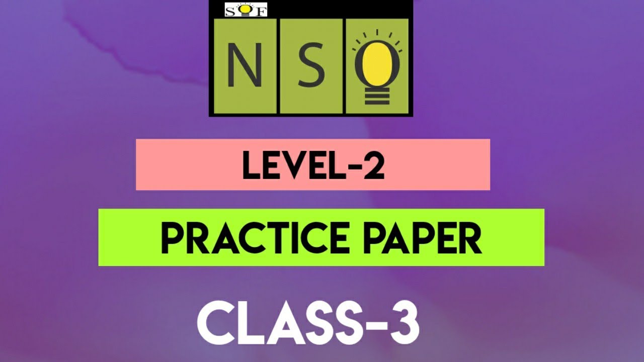NSO level -2 Practice paper/Second level NSO for Class 3,#1 - YouTube