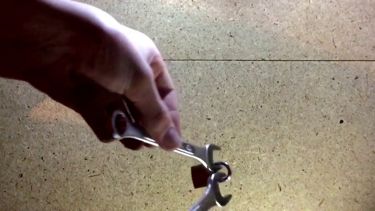 How To open a small padlock using two nut wrenches. - YouTube