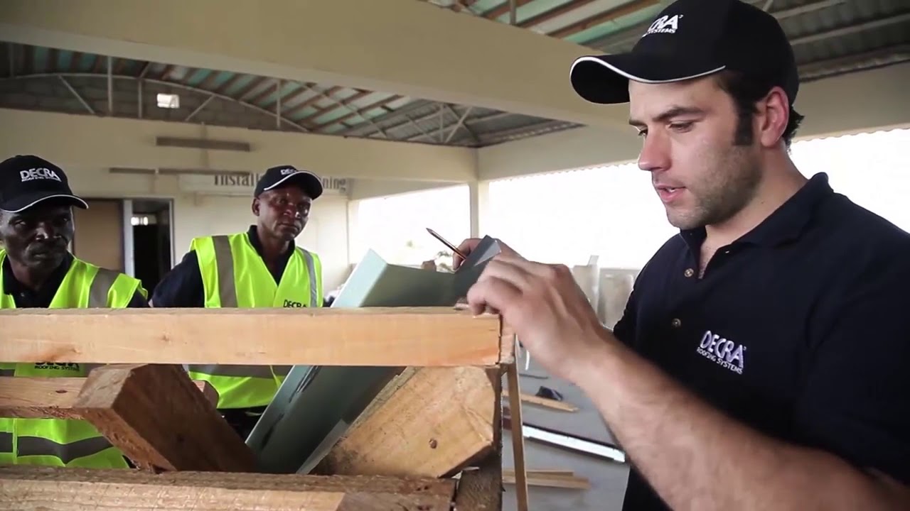 Nabaki Afrika Decra Roofing Valley Fitting - YouTube