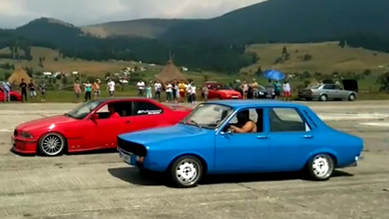 Dacia 1300 swap 1.7 Turbo Volvo vs BMW E36 320 - Drag Race Floreni 2016 ...