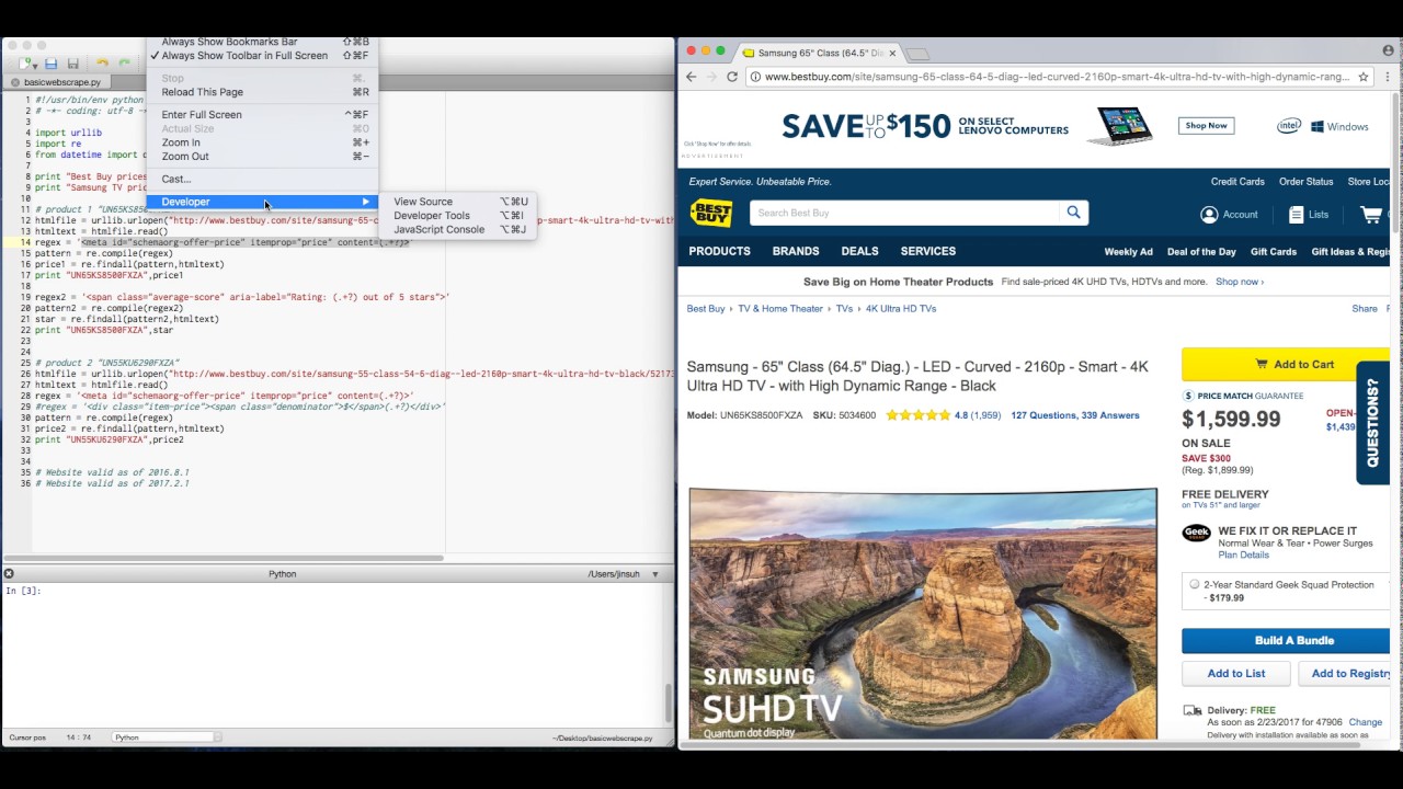 Basic Webscraping Using Python Youtube