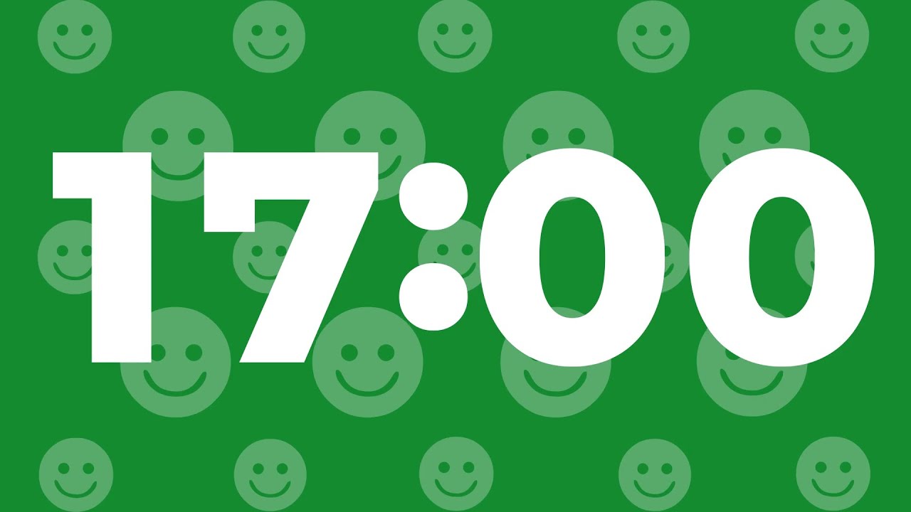 17 Minute Smiley Timer Without Music | Perfect for Study and Work - YouTube