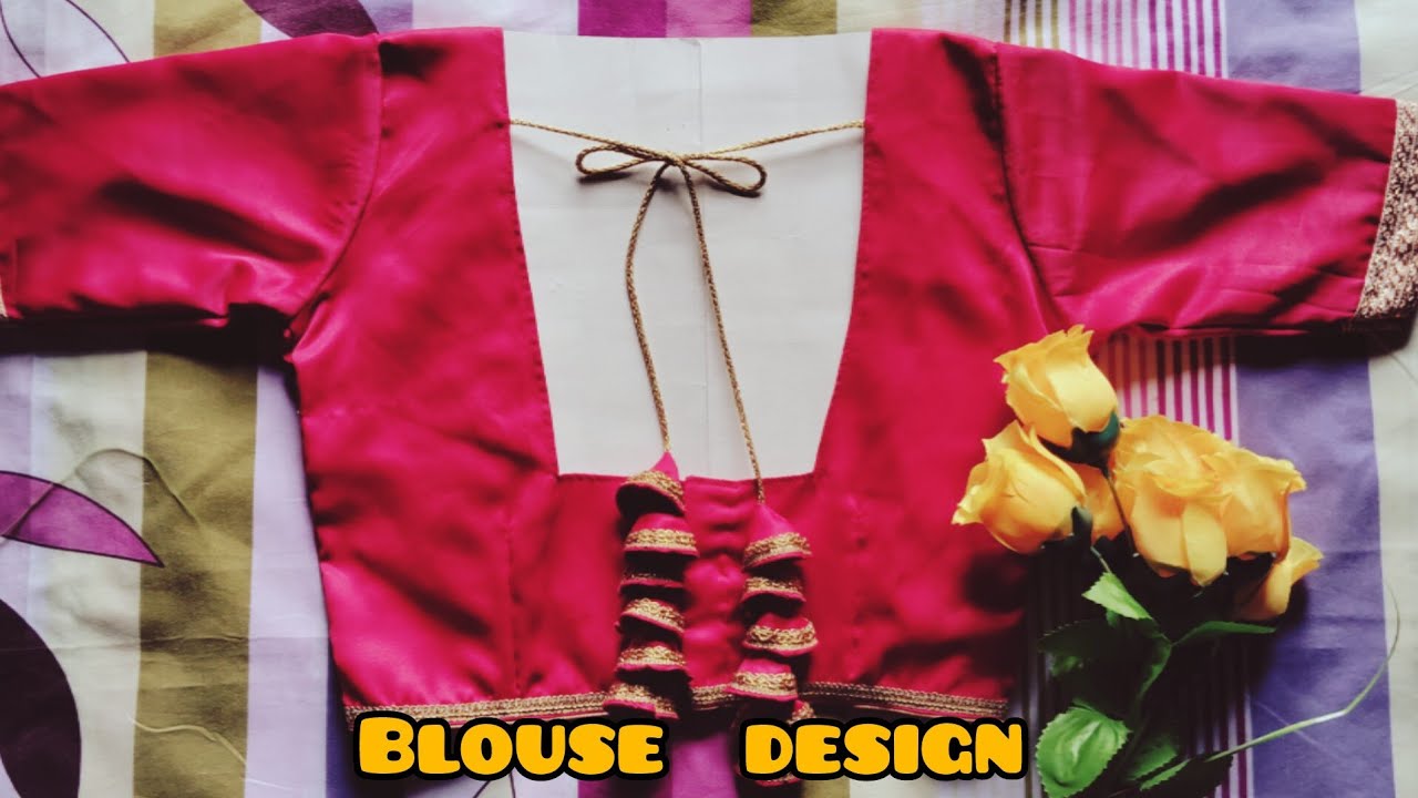 Part -1 Beautiful blouse back hook design stitching | blouse design ...