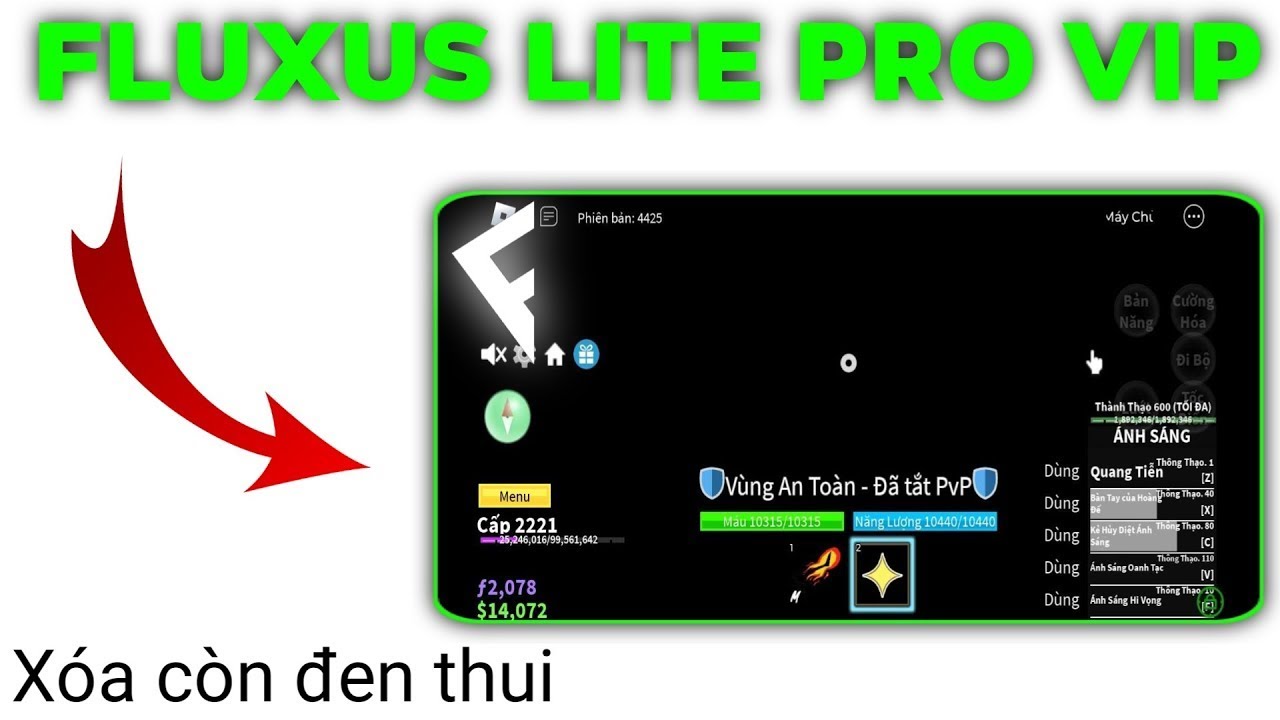 Client Fluxus Lite Pro Vip | xóa còn đen thui.... - YouTube