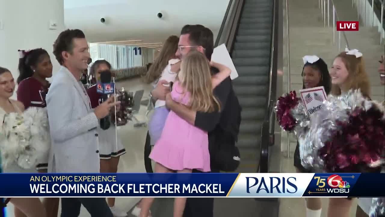Fletcher Mackel returns from Paris Olympics - YouTube