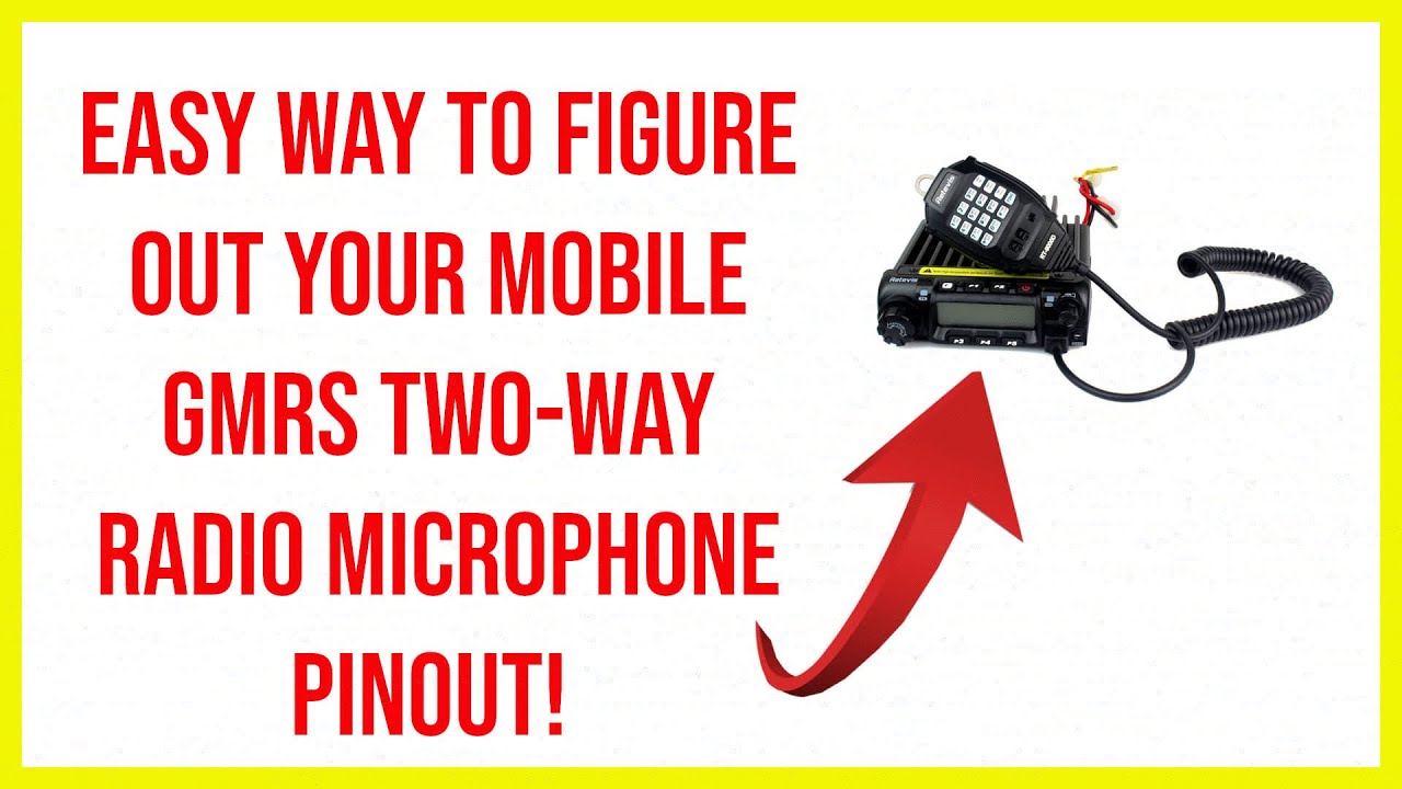 🔺easy ways to figure out your mobile GMRS two-way radio microphone ...