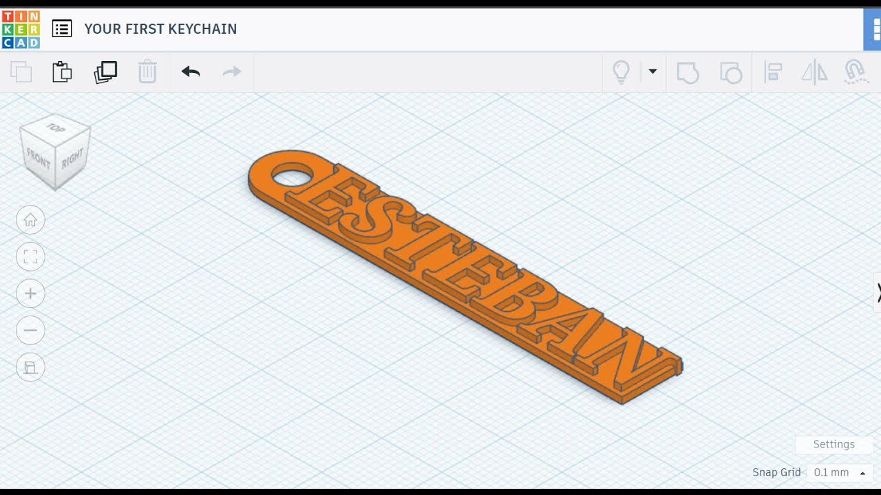 HOW TO CREATE YOUR OWN KEYCHAIN IN TINKERCAD! - YouTube