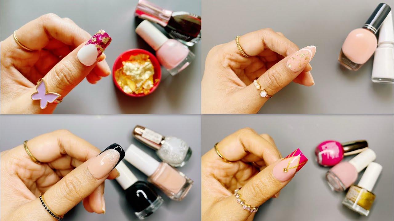 How To Do French Tip Nails | Easy Beginner Friendly French Tip Nail Art ...