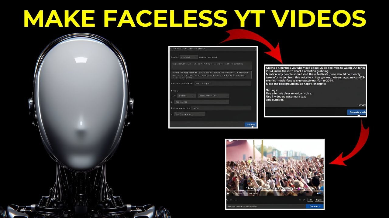 How I create Faceless YouTube videos with ONE PROMPT in 5 mins! - YouTube