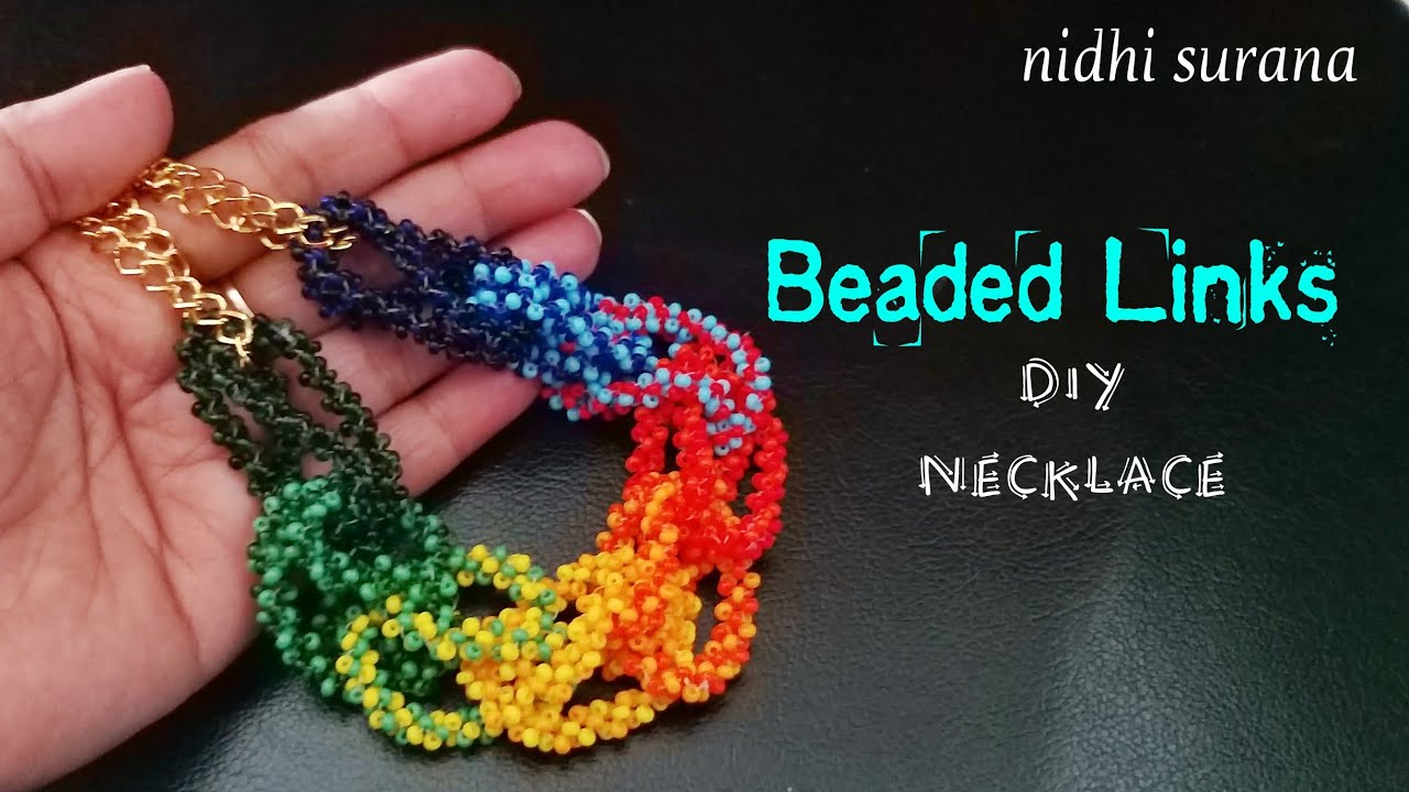 Beaded Links Trendy Beaded Necklace Seed Bead Collar Tutorial DIY beaded-links-trendy-beaded-necklace-seed-bead-collar-tutorial-diy