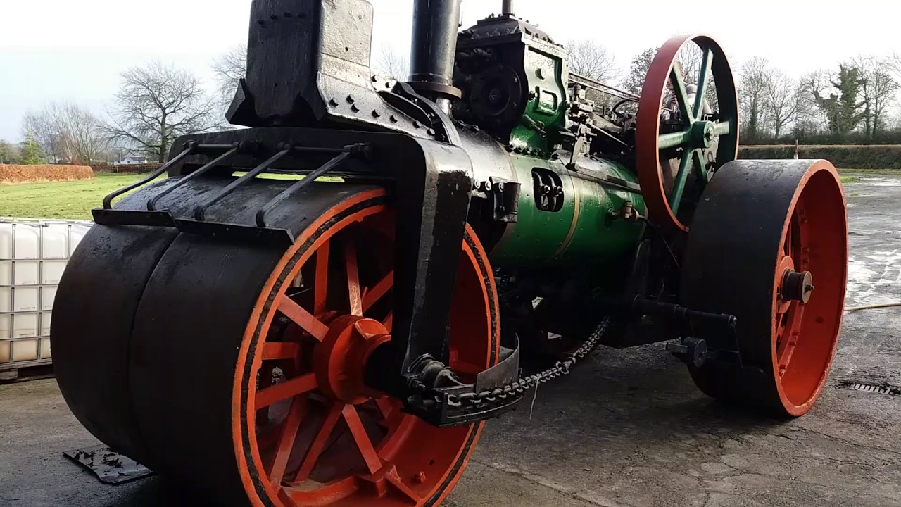 Fowler Compound Convertible Traction engine road roller Class A1 - YouTube