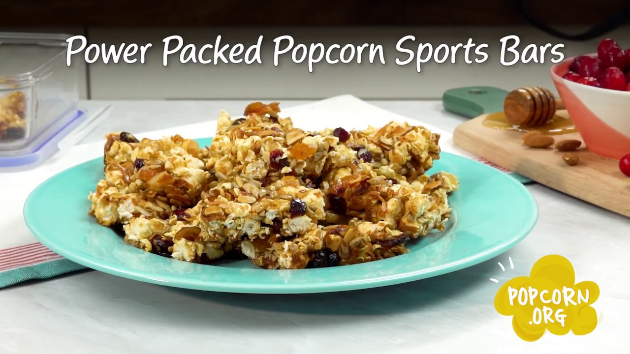 Power Packed Popcorn Sports Bars - YouTube