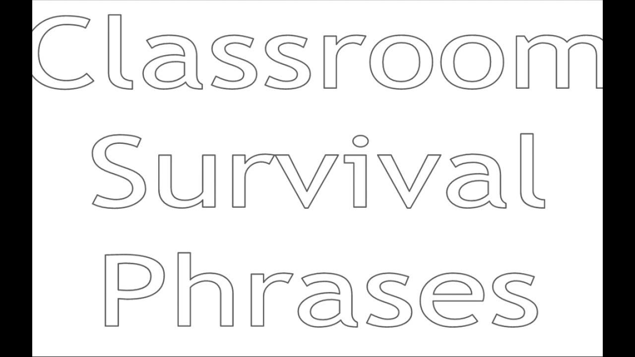 Classroom Survival Phrases in Spanish - YouTube