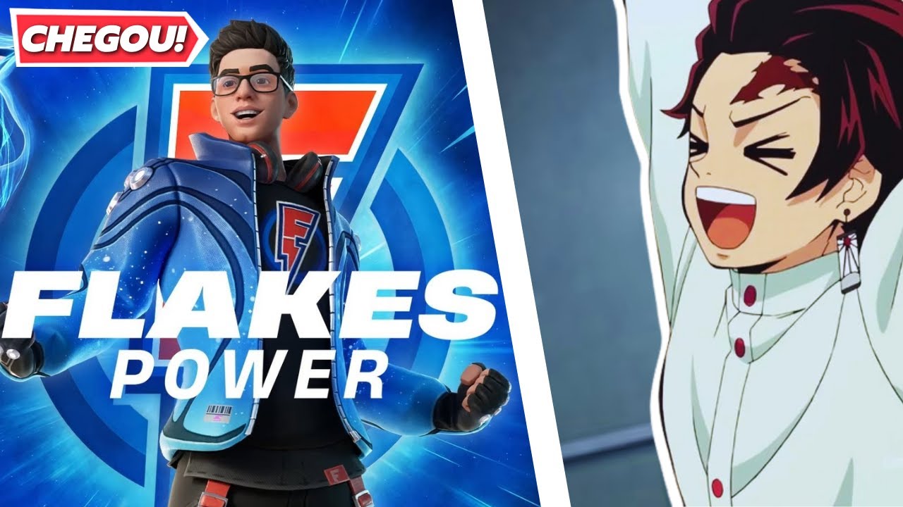 SKIN DO FLAKES POWER NO FORTNITE! - YouTube
