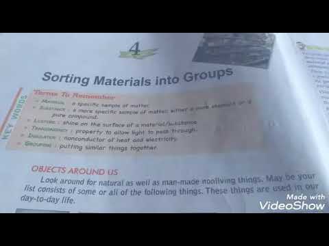 Class 6 chapter-sorting materials into group - YouTube