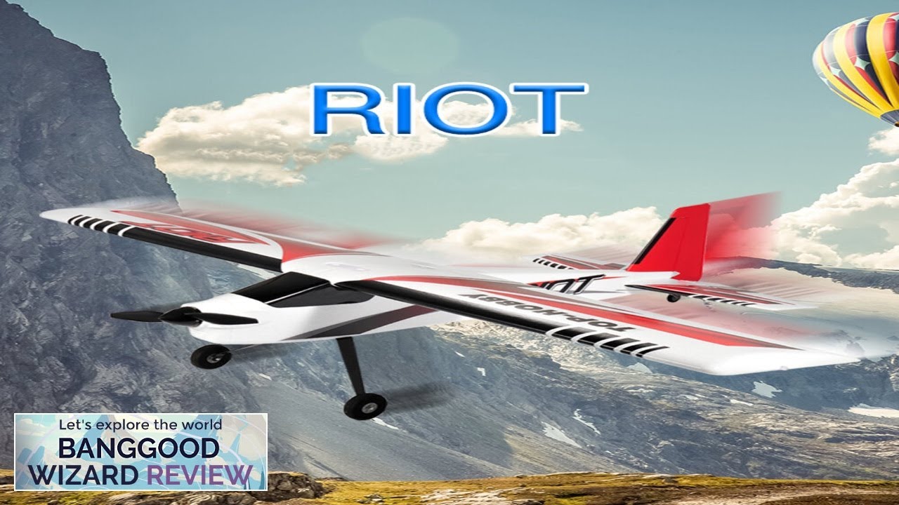 TOPRC Hobby RIOT 1400mm Wingspan EPO Practice Sport Plane RC Airplane ...