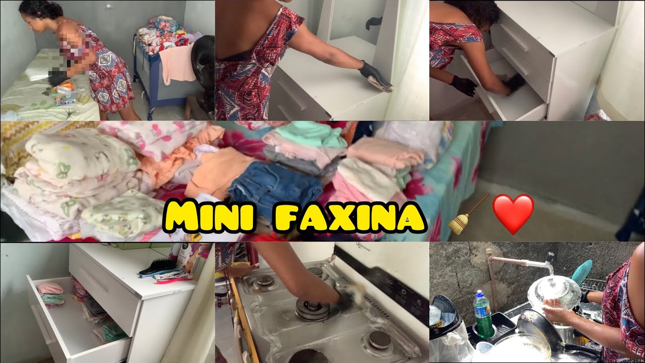 MINI FAXINA NA MINHA CASA+ARRUMEI A CÔMODA DE LYARA ️#faxina #rotina - YouTube