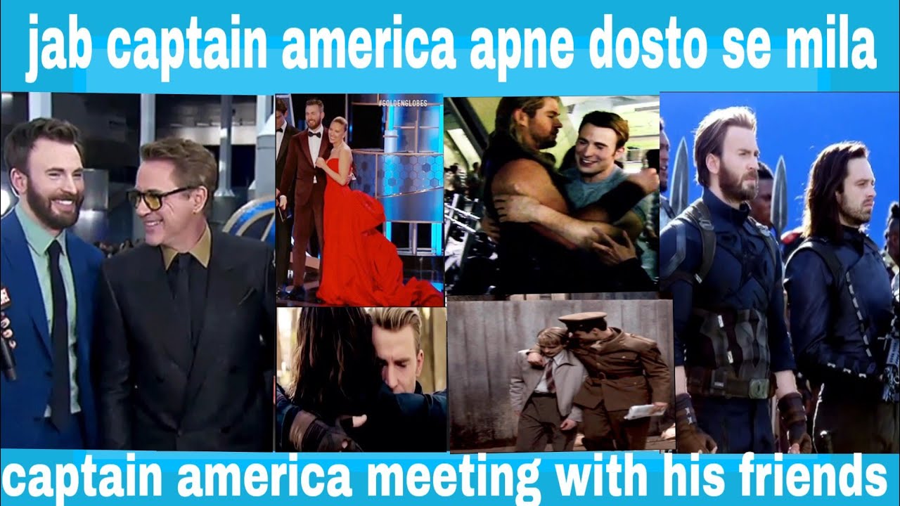 Captain America with his friends on friendshipday chris evans - YouTube