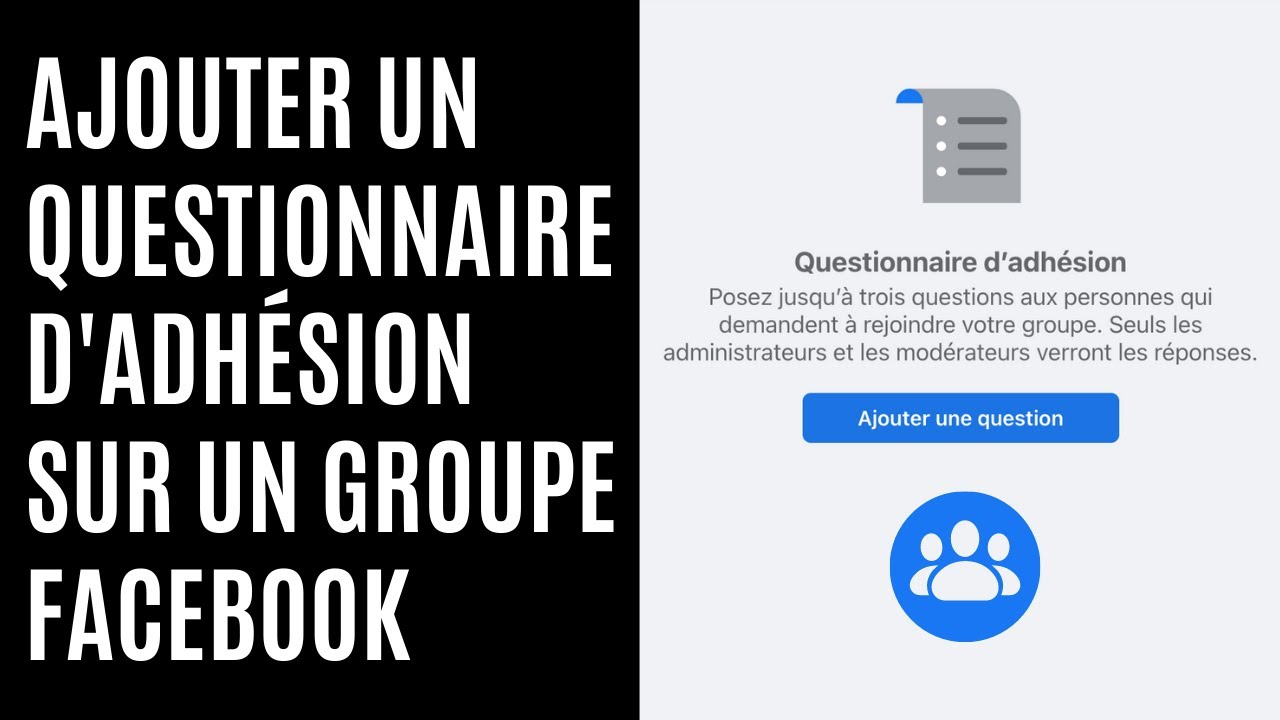 Comment ajouter un questionnaire sur un groupe Facebook - YouTube