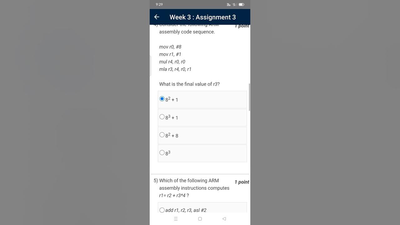 computer architecture week 3 assignment answers #nptel #computerarchitecture - YouTube