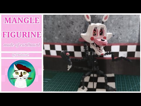 FNAF Cardboard Mangle Figure/ figurka mangle z kartonu. - YouTube