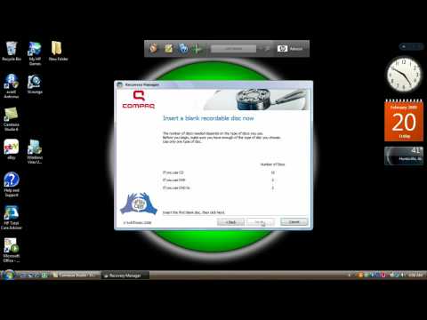 How to create system restore cd's on windows vista - YouTube