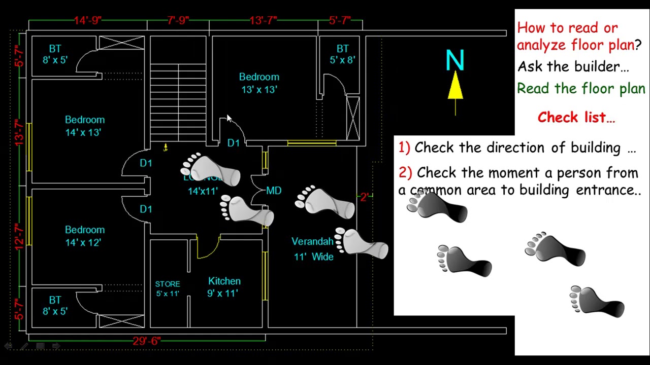 How to read a floor plan - YouTube