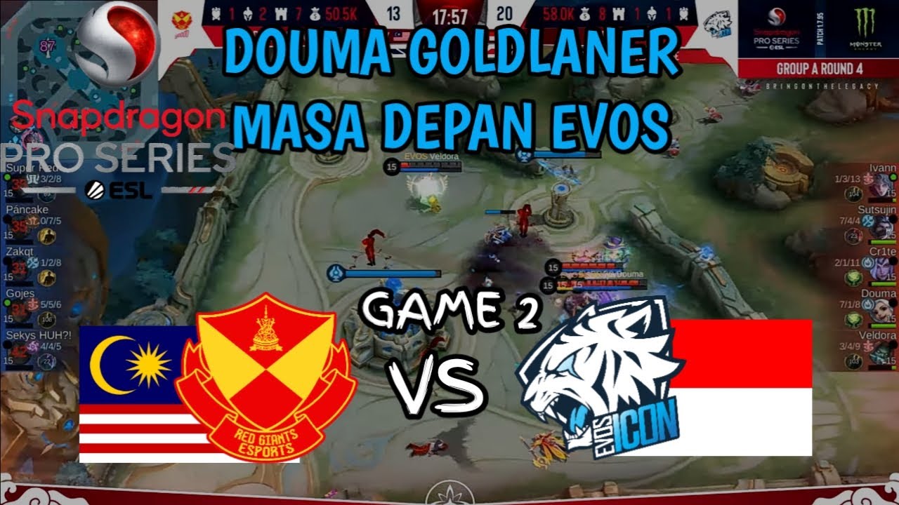 (Game 2) DOUMA GOLDLANER MASA DEPAN EVOS || Evos Icon VD YRG ...