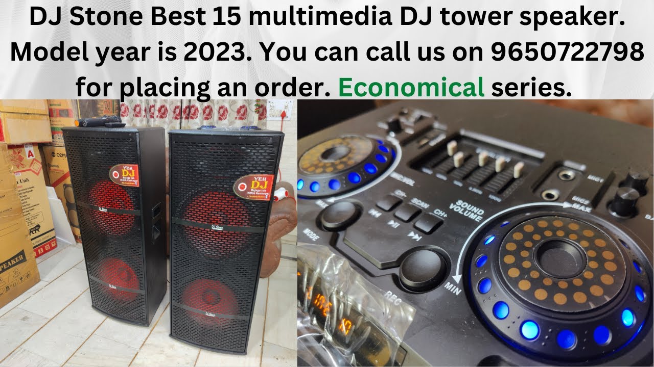 DJ Stone Best 15 model year 2023 multimedia dj tower speaker MOB ...